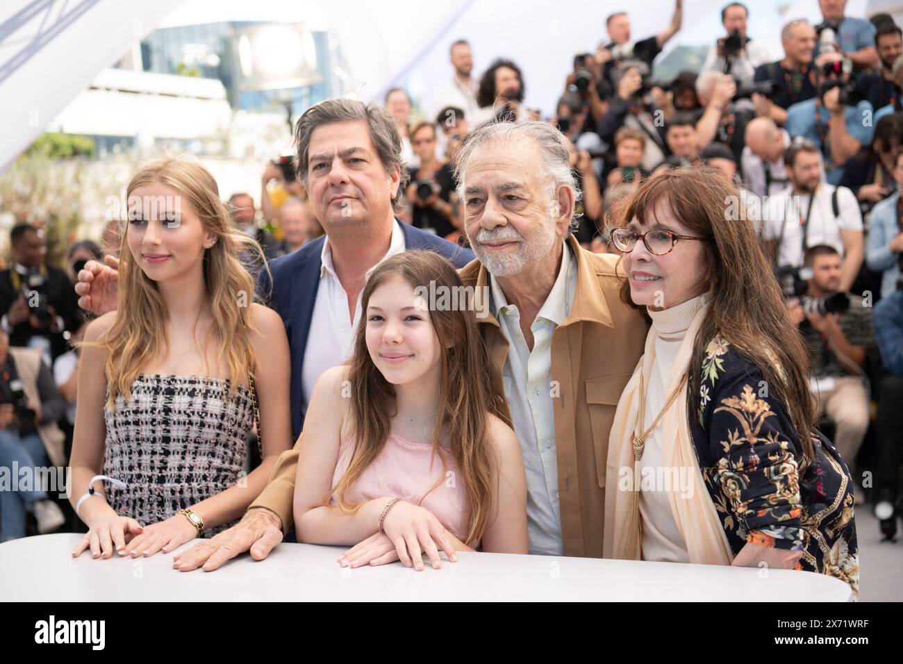 Cannes, France. 17th May, 2024. Francis Ford Coppola, Talia Shire ...