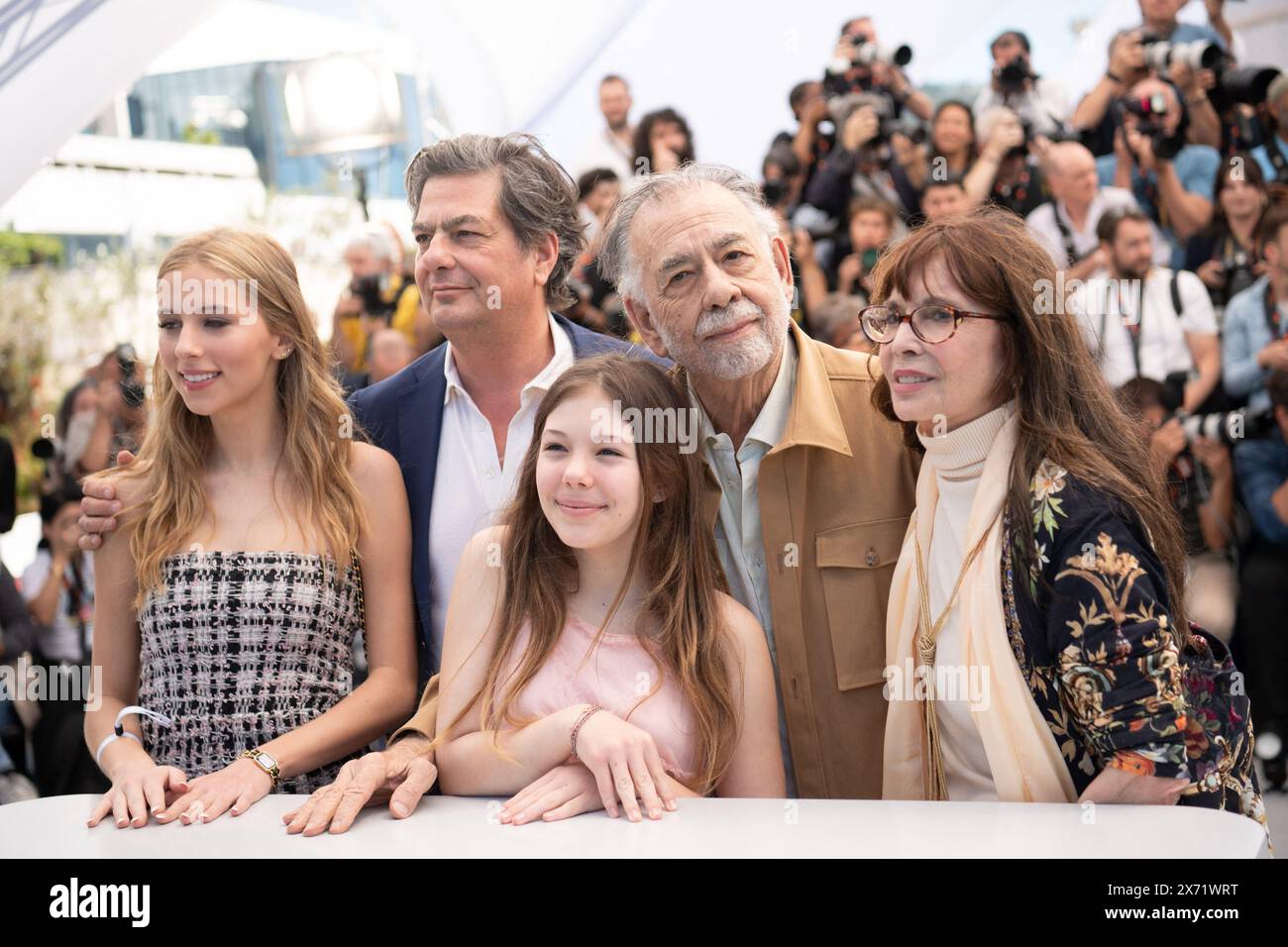 Cannes, France. 17th May, 2024. Francis Ford Coppola, Talia Shire ...
