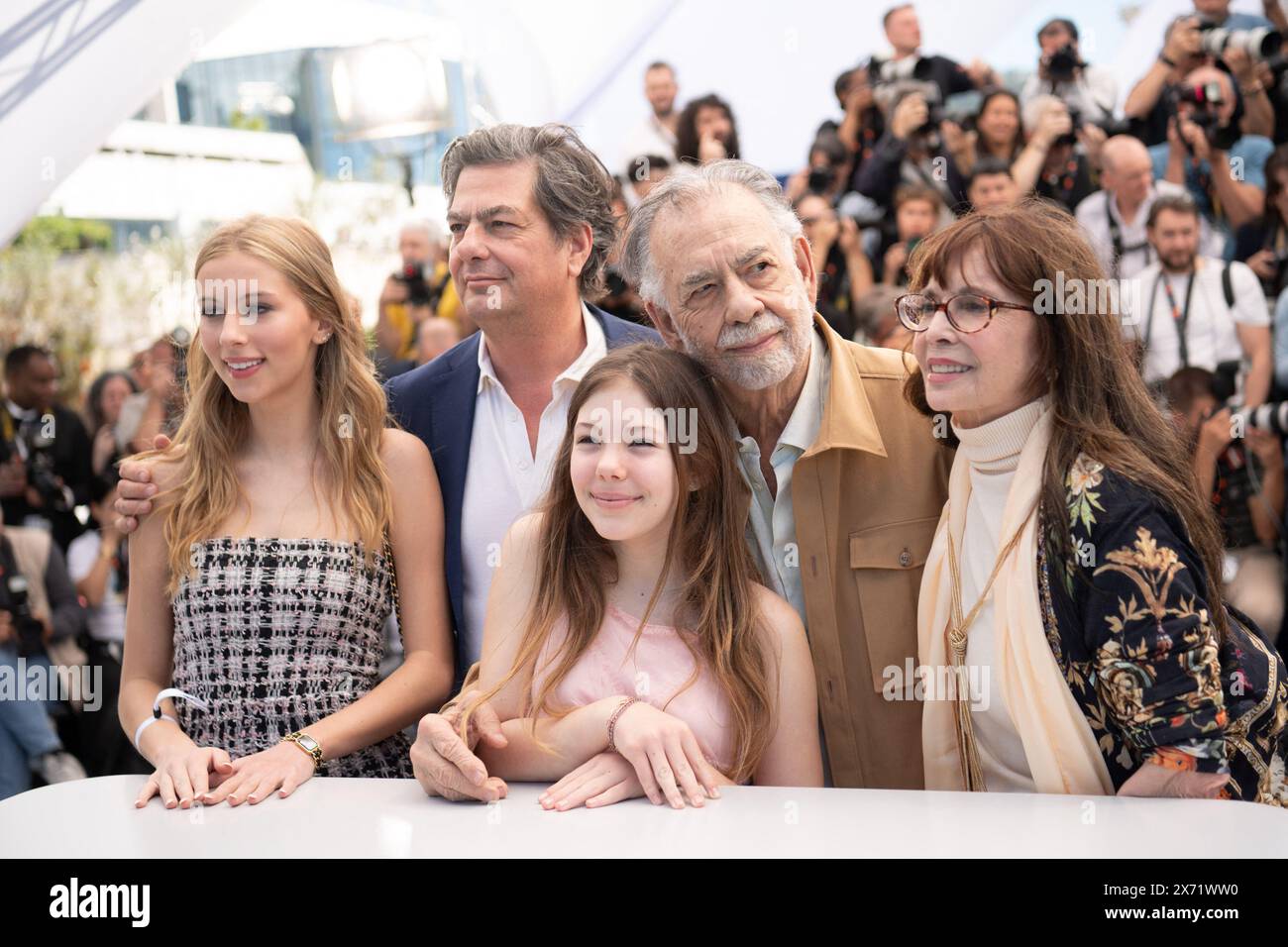 Cannes, France. 17th May, 2024. Francis Ford Coppola, Talia Shire ...