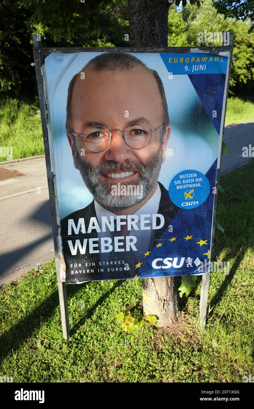 CSU-Wahlplakat - Wahl zum Europäischen Parlament - Europawahl 2024 in ...