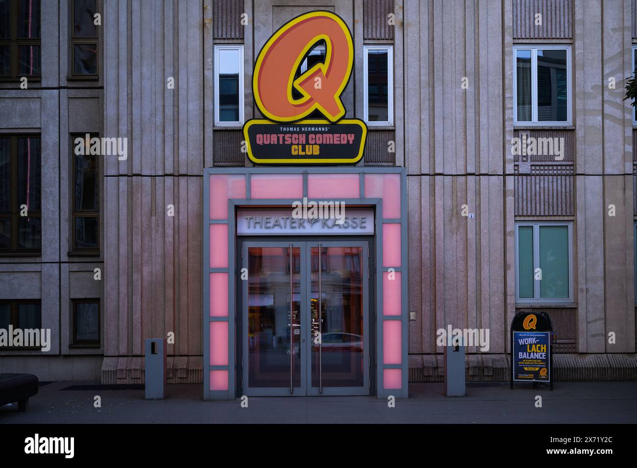 Berlin, Germany - May 12, 2024: Entrance of the Quatsch Comedy Club in ...