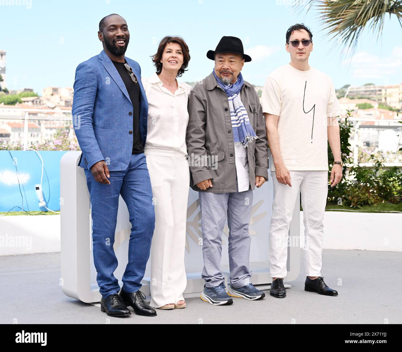 French actors Gregoire Colin, Cyril Guei, actress Irene Jacob and ...