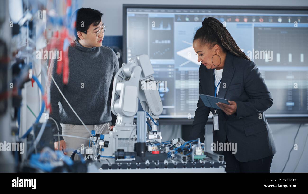 Teacher and Engineer Student Meeting in Robotic Research Laboratory ...