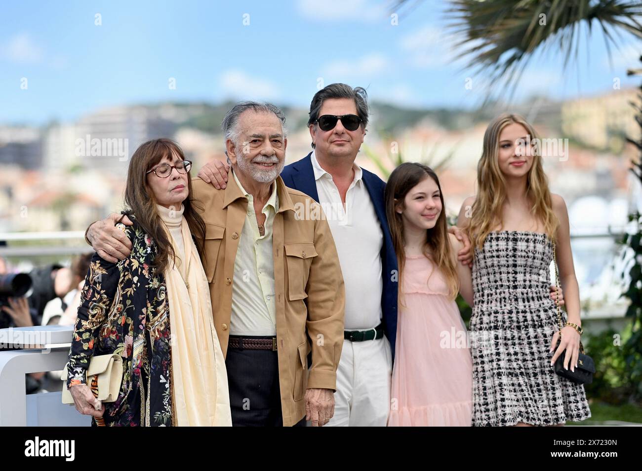 Cannes, France. 16th May, 2024. (L to R) Talia Shire, Director Francis ...