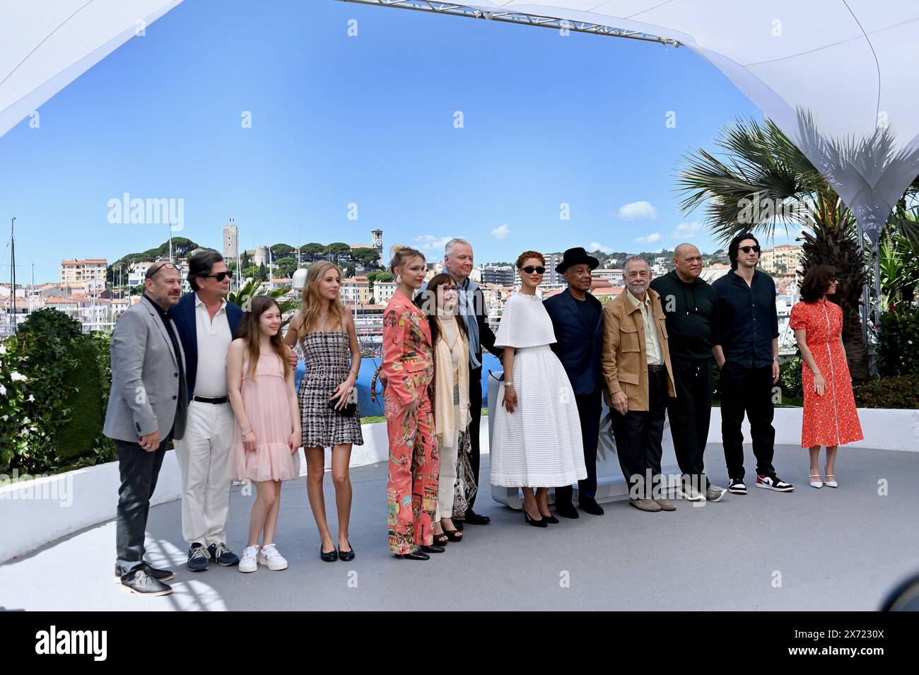 Cannes, France. 16th May, 2024. (L to R) Mihai Malaimare Jr, Roman ...