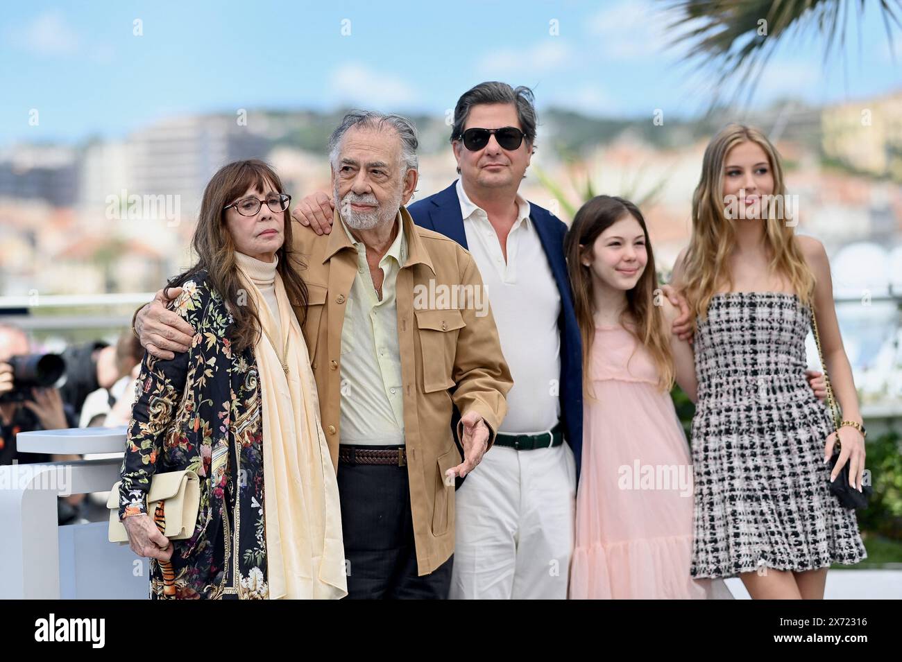 Cannes, France. 16th May, 2024. (L to R) Talia Shire, Director Francis ...