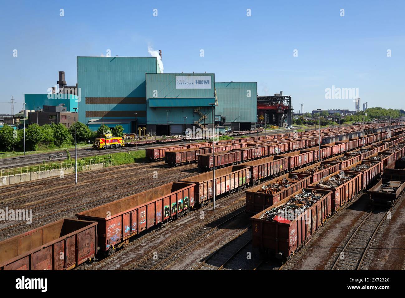 Duisburg, Ruhr area, North Rhine-Westphalia, Germany - HKM Huettenwerk ...