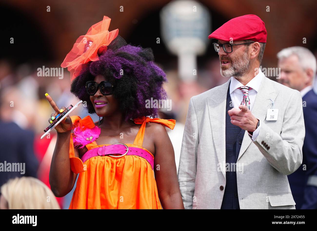 Racegoers on day three of the Dante Festival 2024 at York Racecourse ...