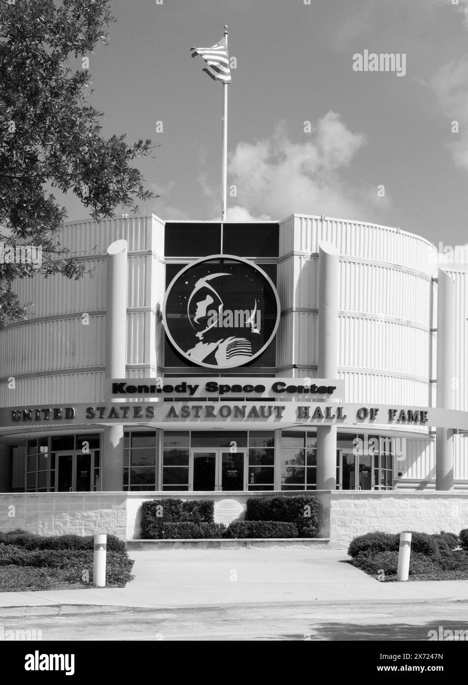 Exterior of the United States Astronaut Hall of Fame at the Kennedy ...