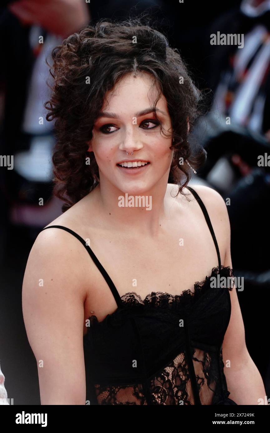 Cannes, France. 16th May, 2024. Frankie Box departs the Bird Screening ...