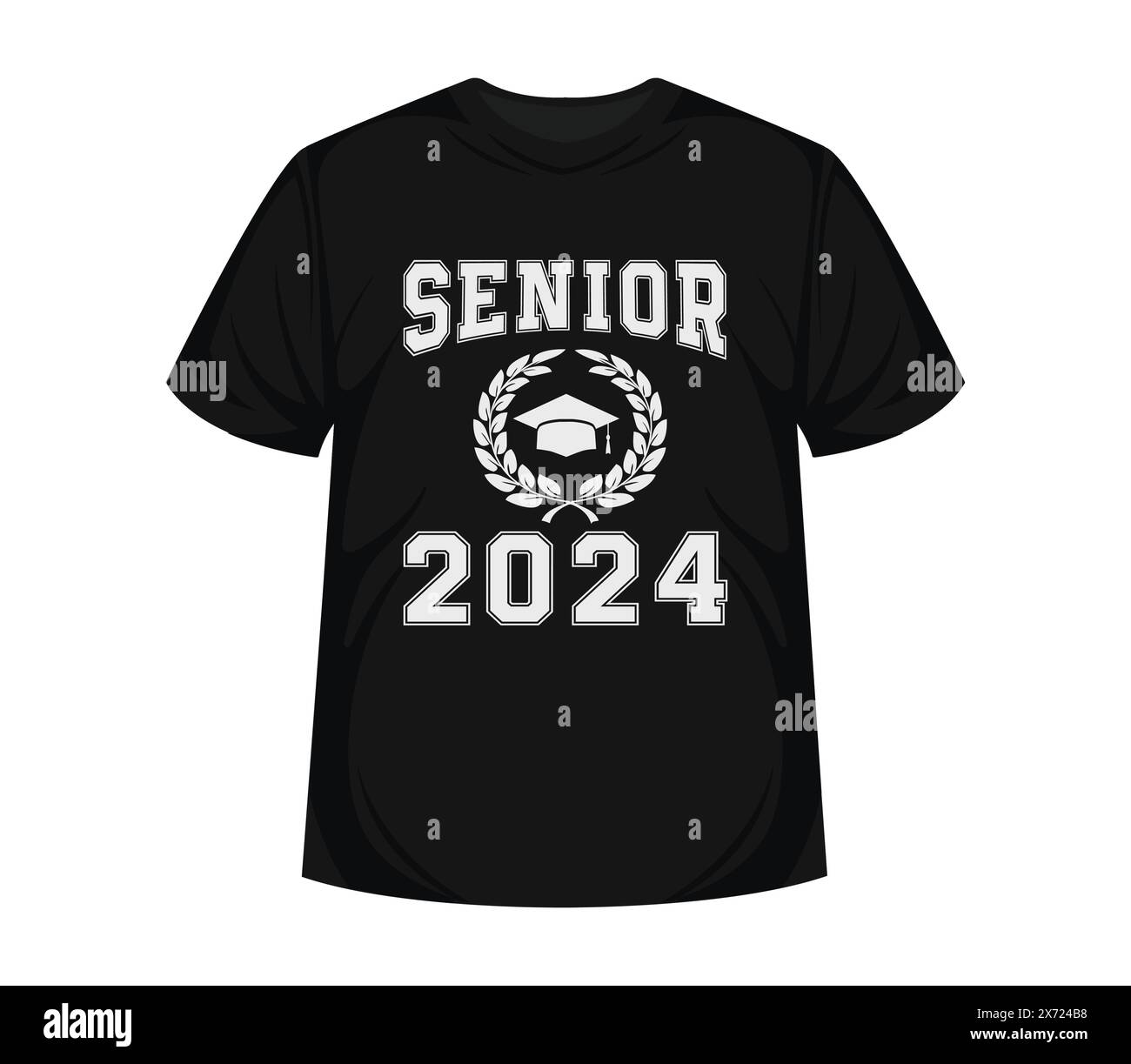 Class of 2024, word lettering script banner Congrats Graduation ...