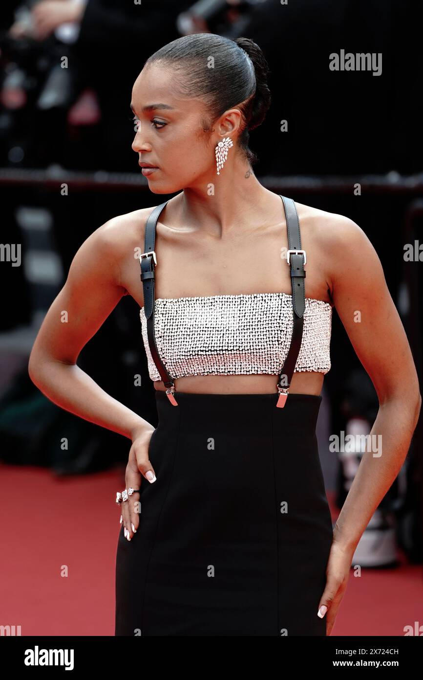 Cannes, France. 16th May, 2024. Jasmine Jobson departs the Bird ...