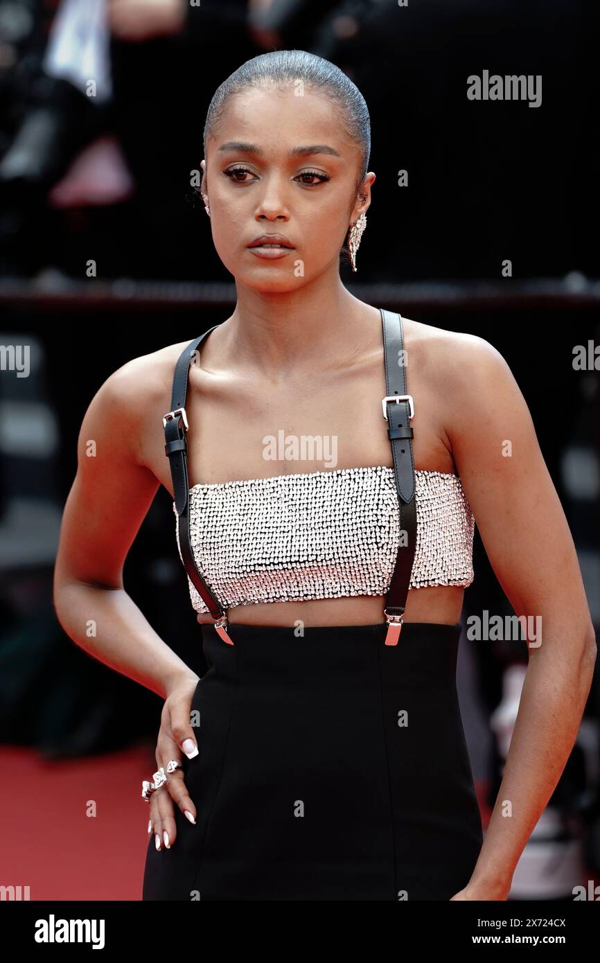 Cannes, France. 16th May, 2024. Jasmine Jobson departs the Bird ...