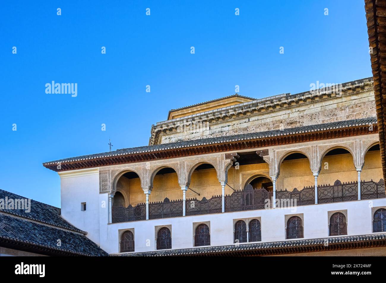 Architecture Alhambra Palace and Fortress Complex, Granada, Spain Stock ...