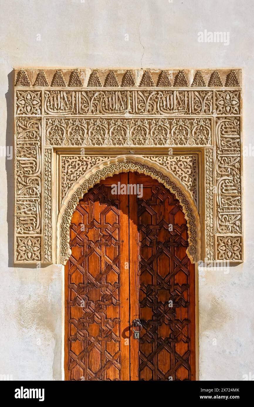 Architecture Alhambra Palace and Fortress Complex, Granada, Spain Stock ...