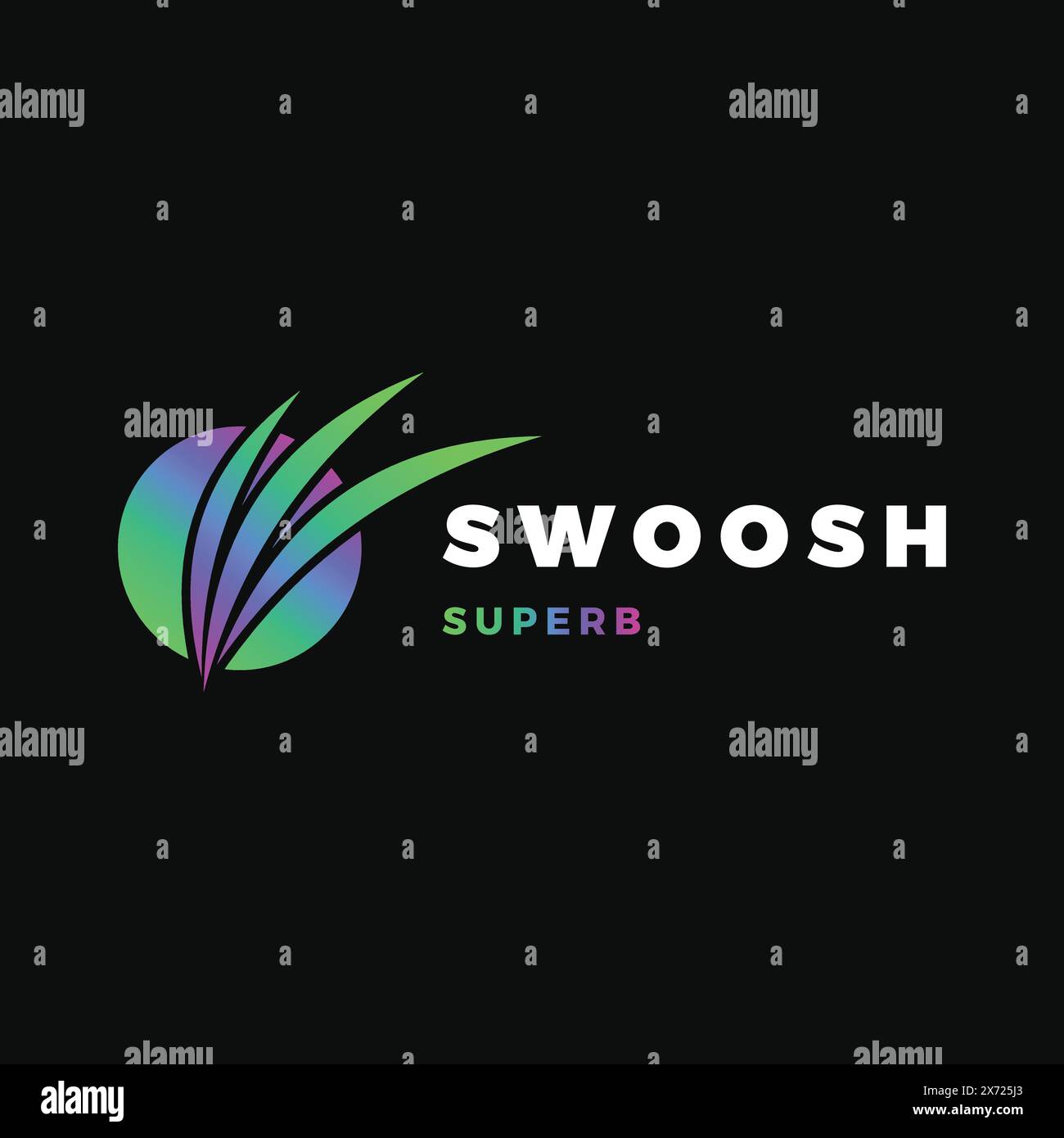 Circle Swoosh Icon Logo Design Template Stock Vector Image & Art - Alamy