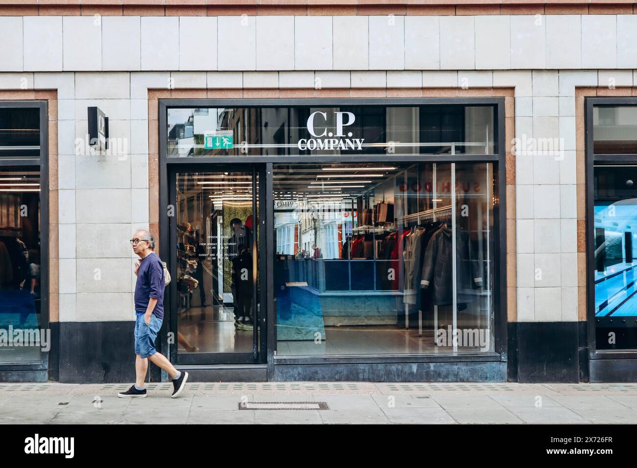 London, United Kingdom - September 25, 2023: Facade of the CP Company store in Soho in London ...