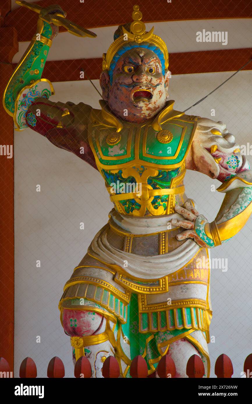 Japan, Nara, Yakushiji Temple, guardian statue Stock Photo - Alamy