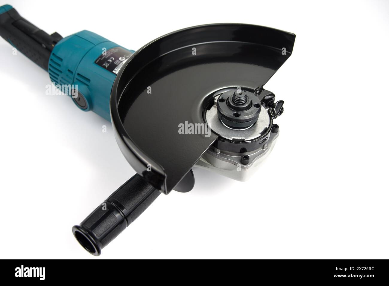 New angle grinder on a white background Stock Photo - Alamy