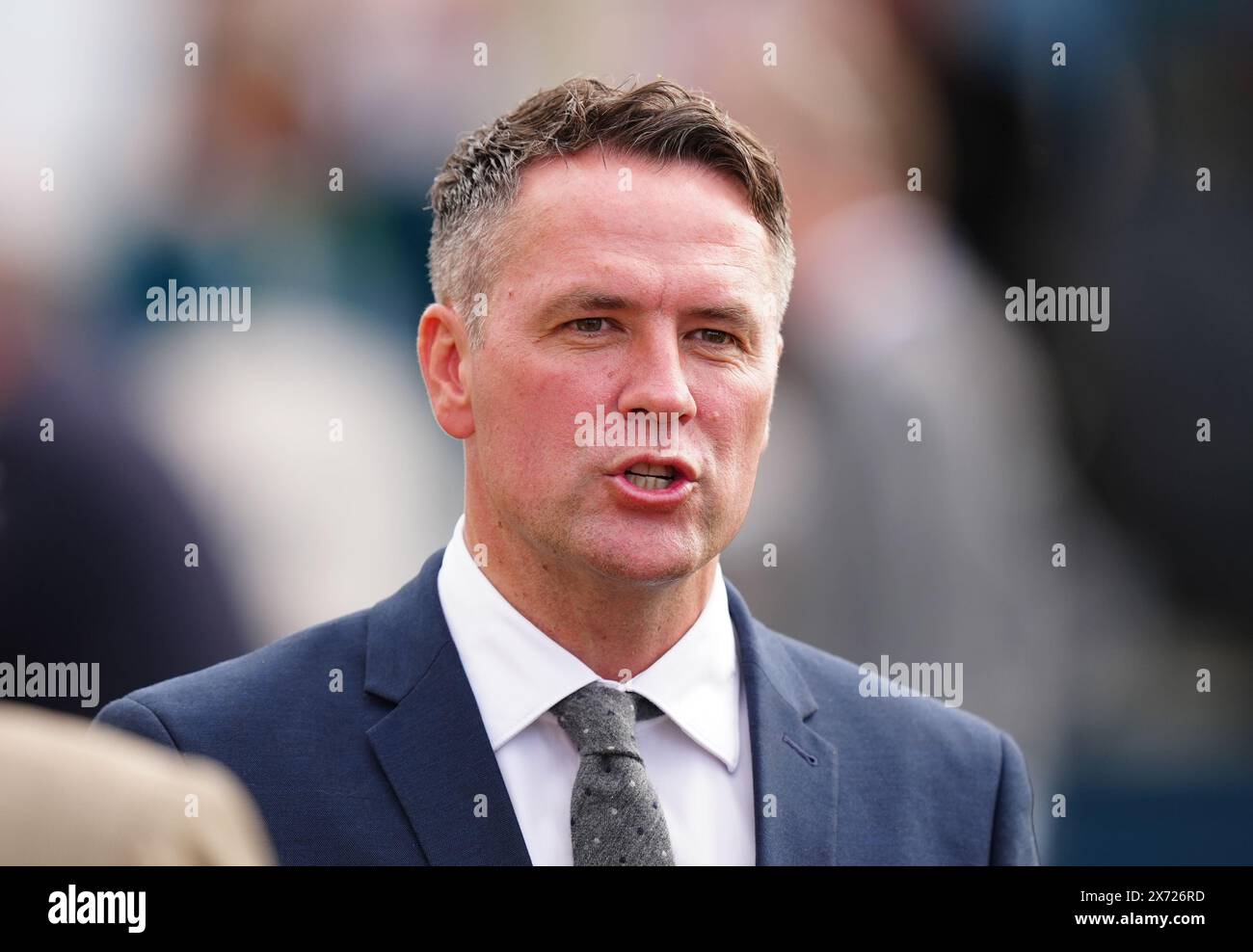 Michael Owen on day three of the Dante Festival 2024 at York Racecourse ...