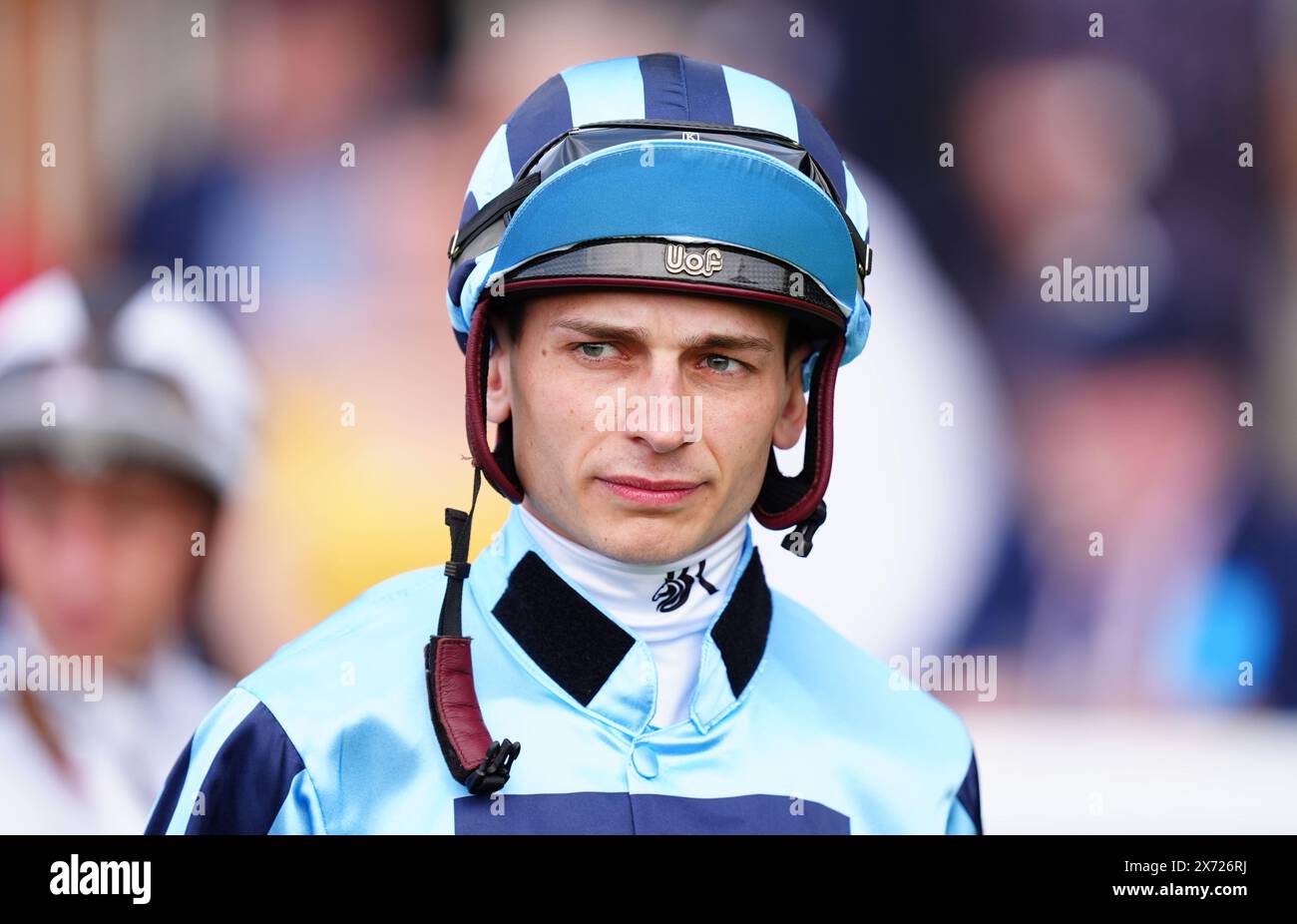 Jockey Ben Robinson on day three of the Dante Festival 2024 at York Racecourse. Picture date ...