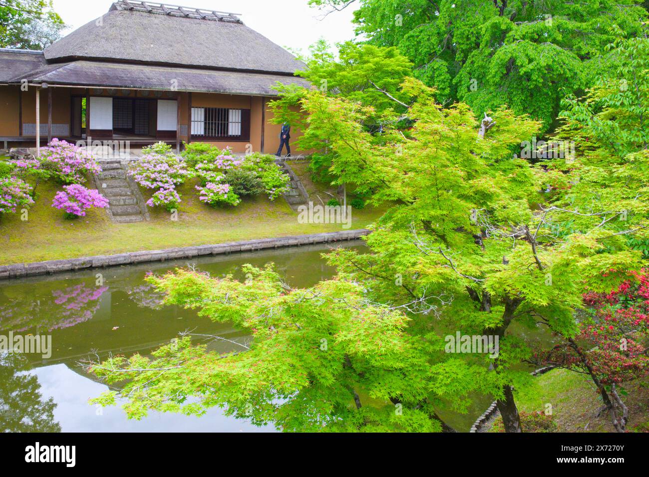 Japan, Kyoto, Katsura Rikyu Imperial Villa, garden Stock Photo - Alamy