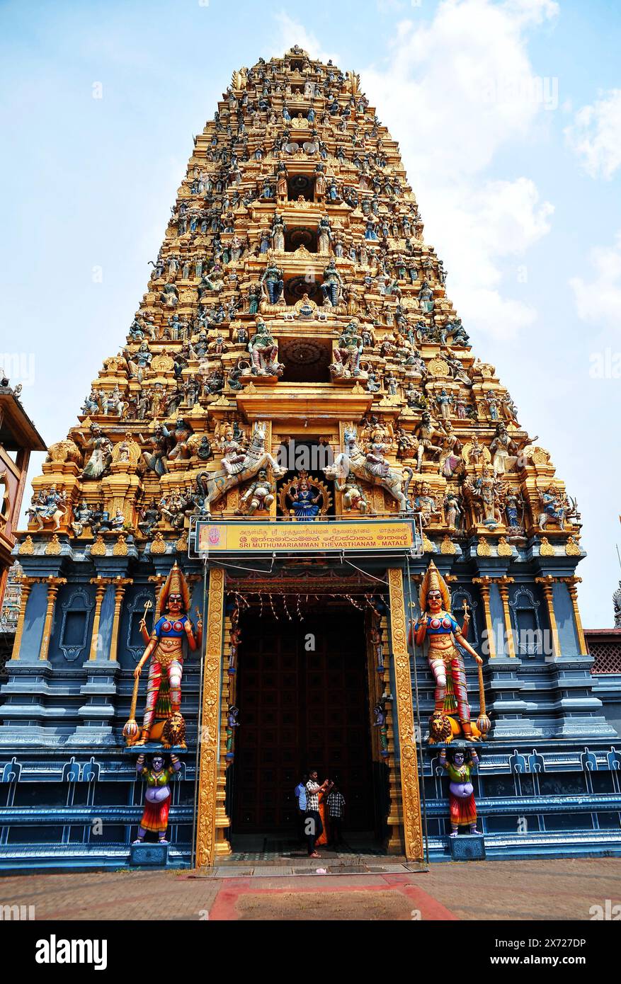 Sri Muthumariamman Thevasthanam Hindu Temple in Matale, Sri Lanka Stock ...