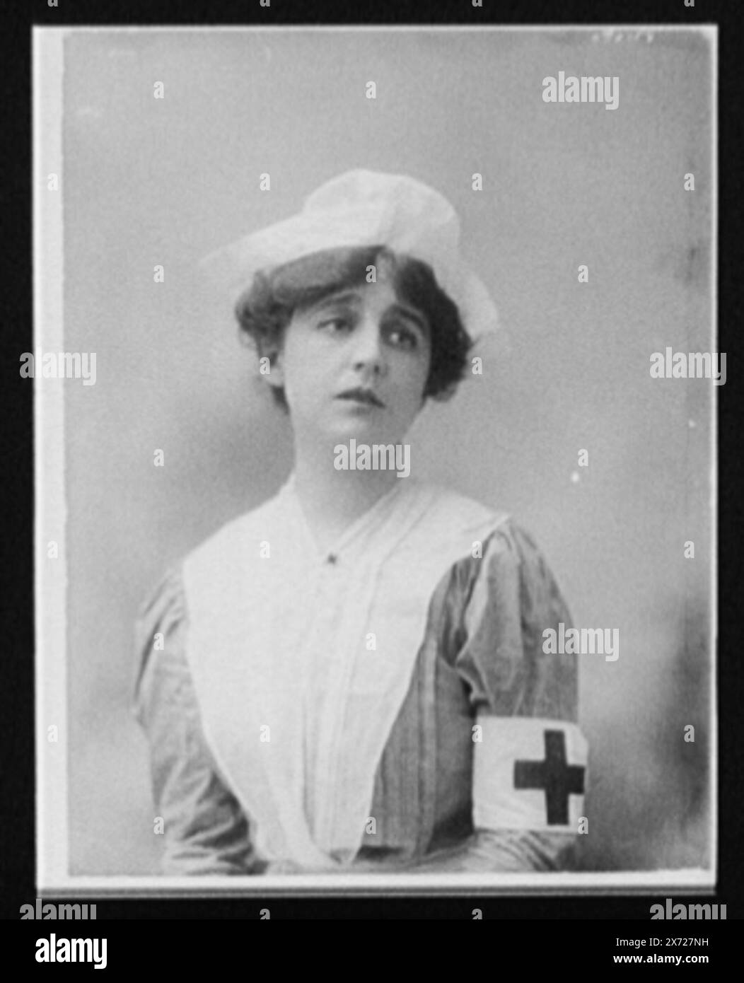 Woman in Red Cross nurse's uniform, Title devised by cataloger ...