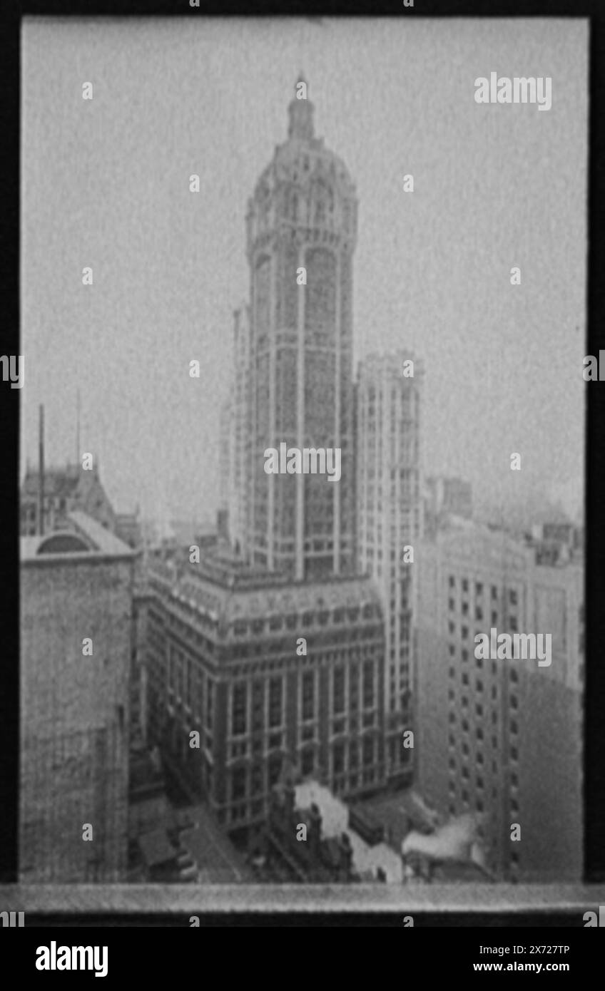 Singer Building, New York, Negatives are close variants., Detroit ...