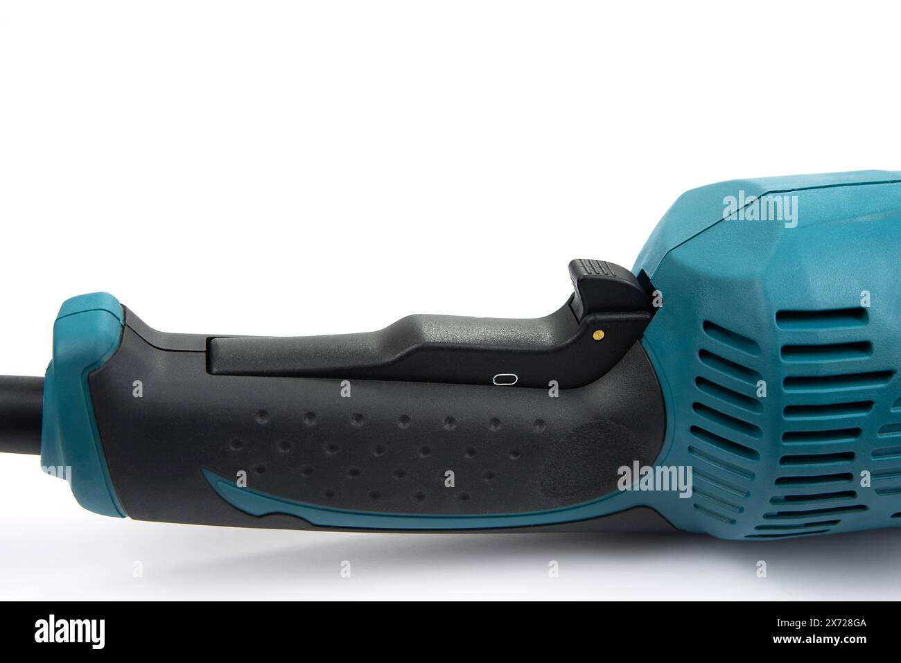 Angle grinder switch trigger with a safety lock Stock Photo - Alamy