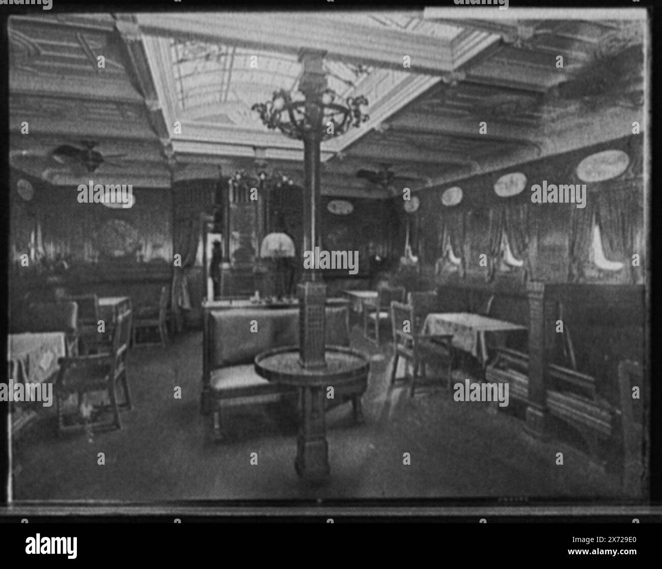 S.S. Prinzessin Victoria Luise, smoking room, Title from jacket., "S 45 ...