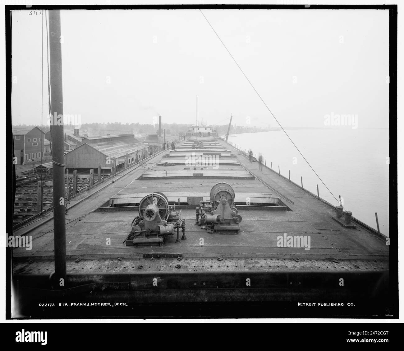 Str. Frank J. Hecker, deck, "345" on negative., Detroit Publishing Co ...