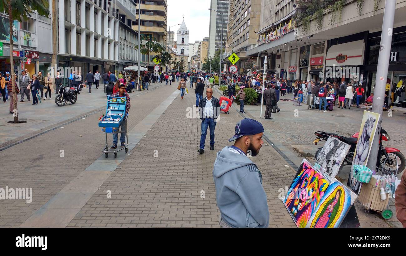 Bogota, Colombia. 28-08-2018. Colombias walks and ride over Bogota city ...