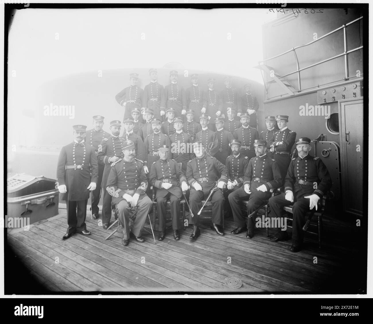 U.S.S. Oregon, Capt. Barker and officers, Negatives are close variants ...