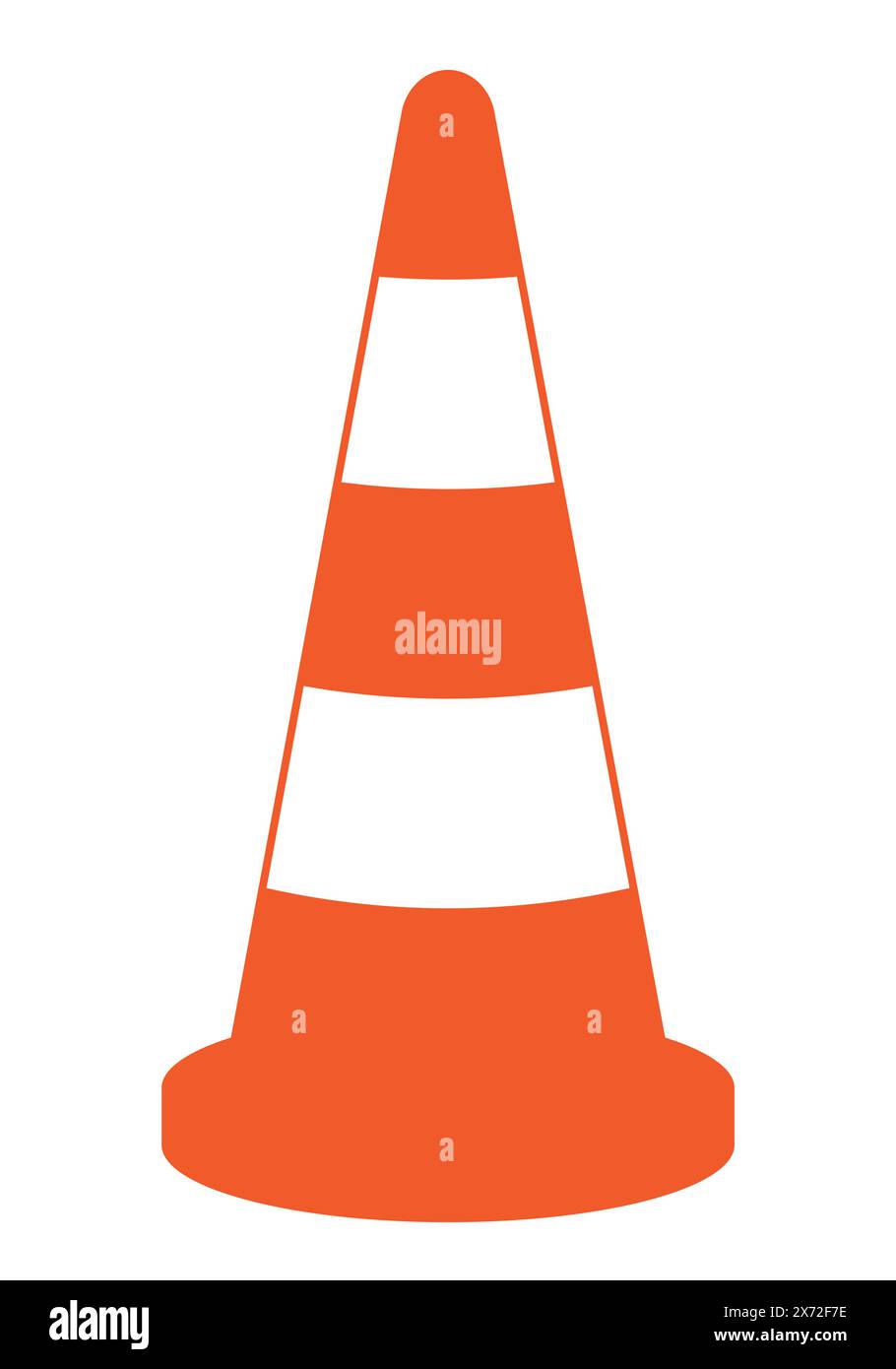 Traffic cone illustration, color vector symbol shape Stock Vector Image ...