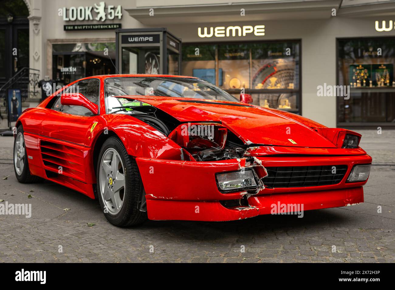 BERLIN - MAY 04, 2024: The sports car Ferrari 348 Tb Berlinetta with a ...