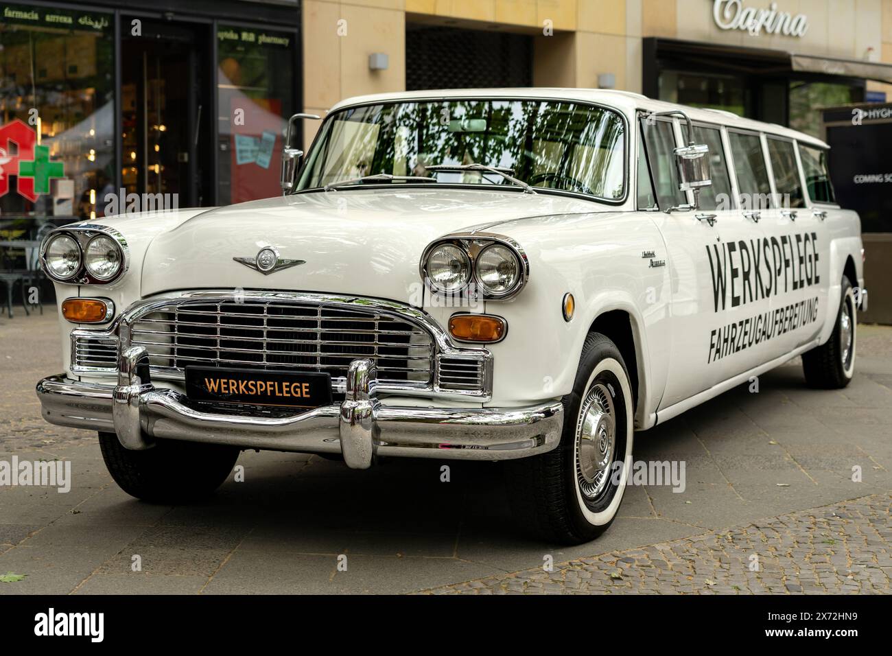 BERLIN - MAY 04, 2024: The full-size limousine Checker Aerobus. Classic ...