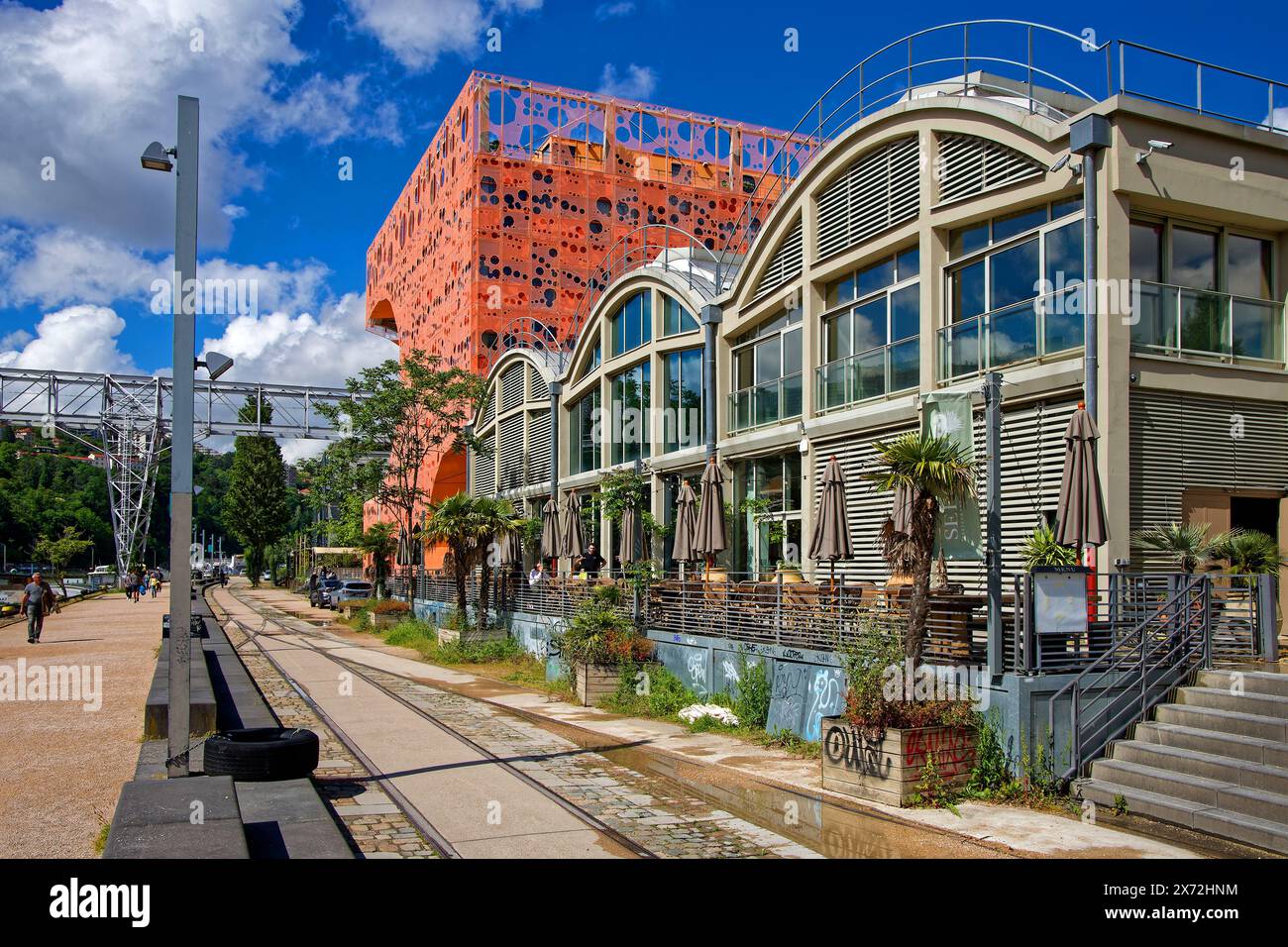 LYON, FRANCE, May 15, 2024 : Business and commercial new district of ...