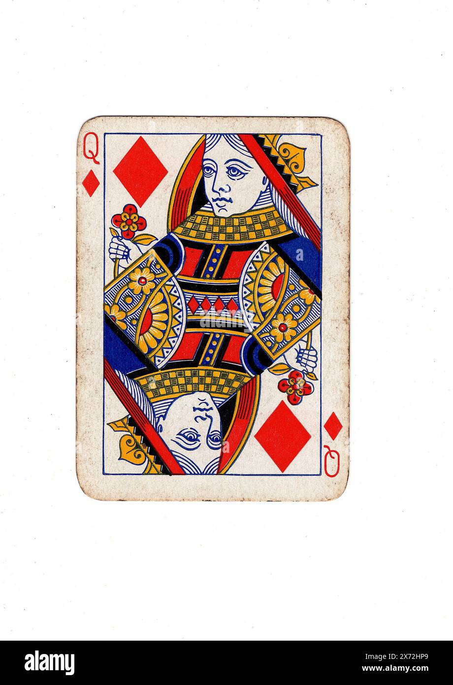 Queen Card Diamonds Premium Photo | Playing Card Queen Of Diamonds