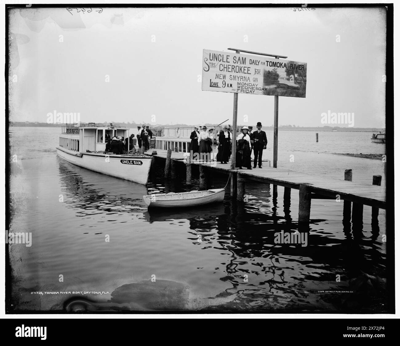Tomoka river boat, Daytona, Fla., "Uncle Sam for Tomoka River, Cherokee ...