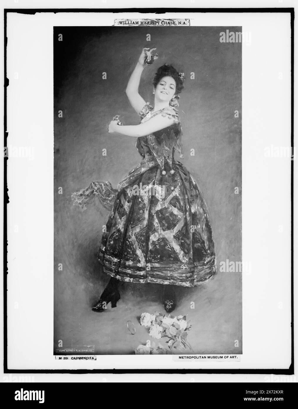 William chase painting Black and White Stock Photos & Images - Alamy