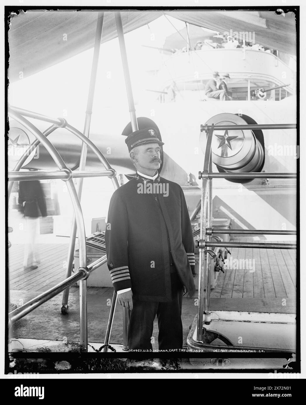 U.S.S. Indiana, Capt. Taylor, Detroit Publishing Co. no. 020427., Gift ...