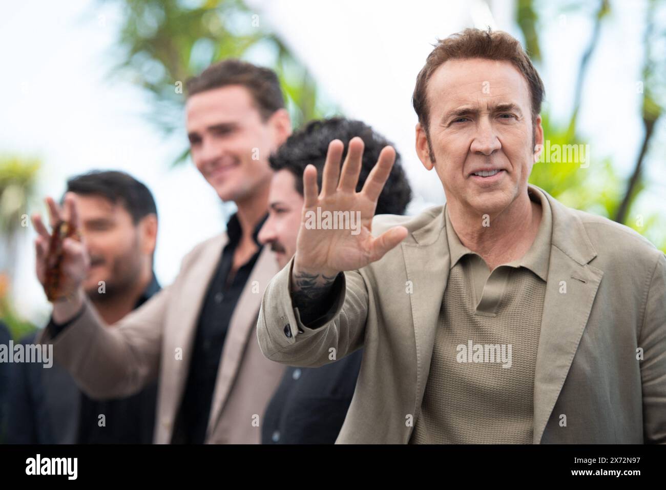Cannes, France. 17th May, 2024. Alexander Bertrand and Nicolas Cage ...