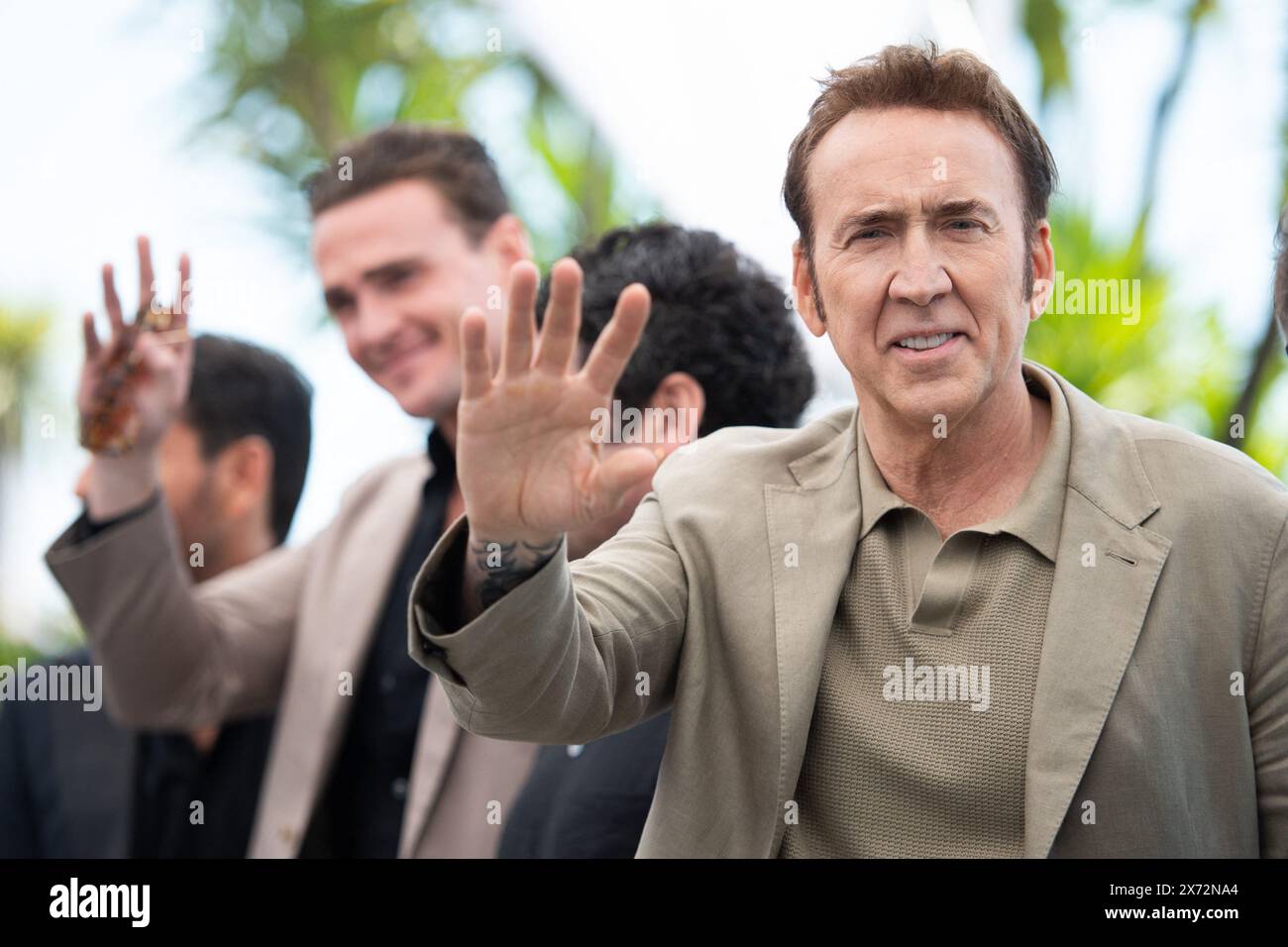 Cannes, France. 17th May, 2024. Alexander Bertrand and Nicolas Cage ...