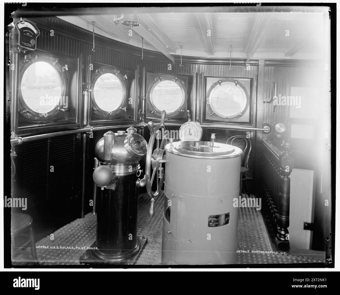U.S.S. Solace, pilot house, Date based on Detroit, Catalogue J (1901 ...