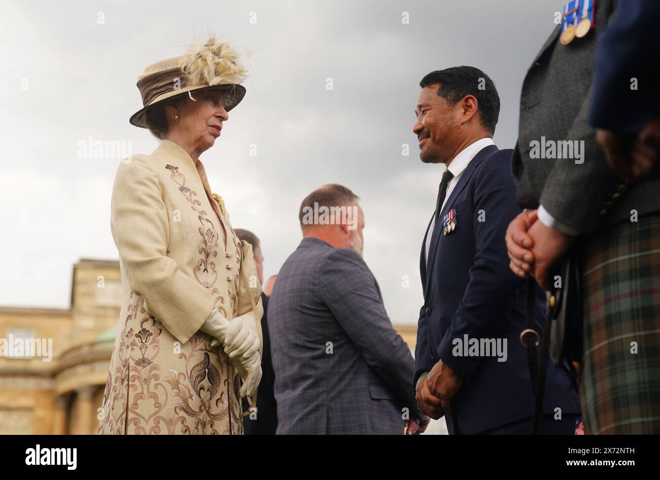 The Princess Royal speaks to guests during the Not Forgotten ...