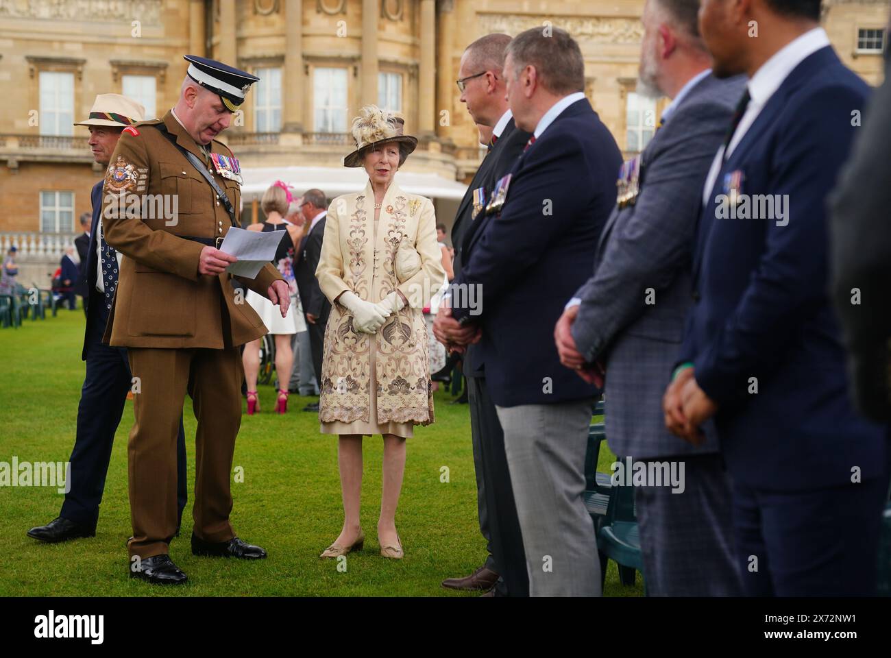 The Princess Royal speaks to guests during the Not Forgotten ...