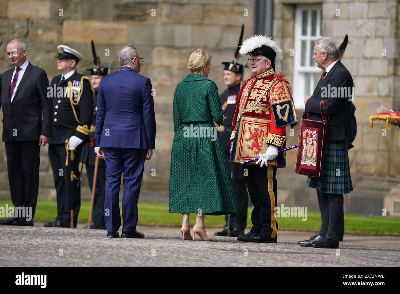The Duchess of Edinburgh greets Lord Lyon King of Arms, during the ...