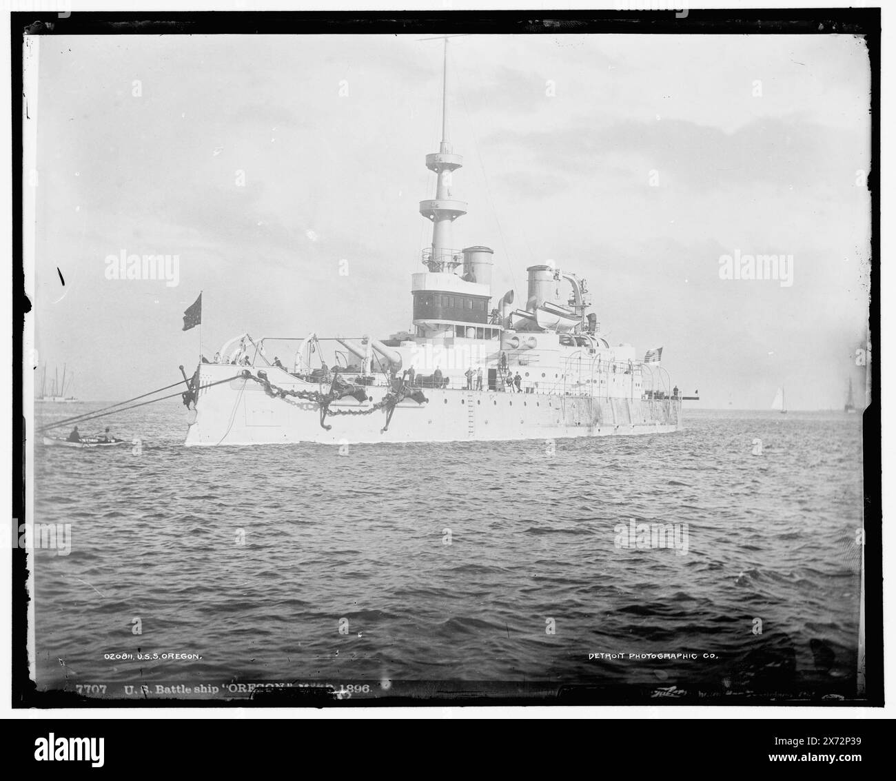 U.S.S. Oregon, Photograph of photo marked "Taber Photo., San Francisco ...