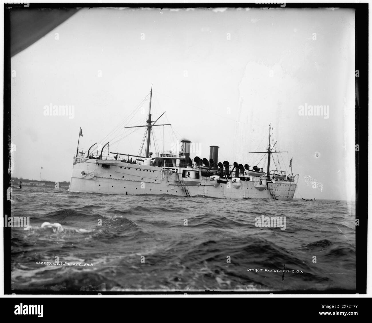 U.S.S. Philadelphia, Attribution based on negative D4-20878., "501" on ...